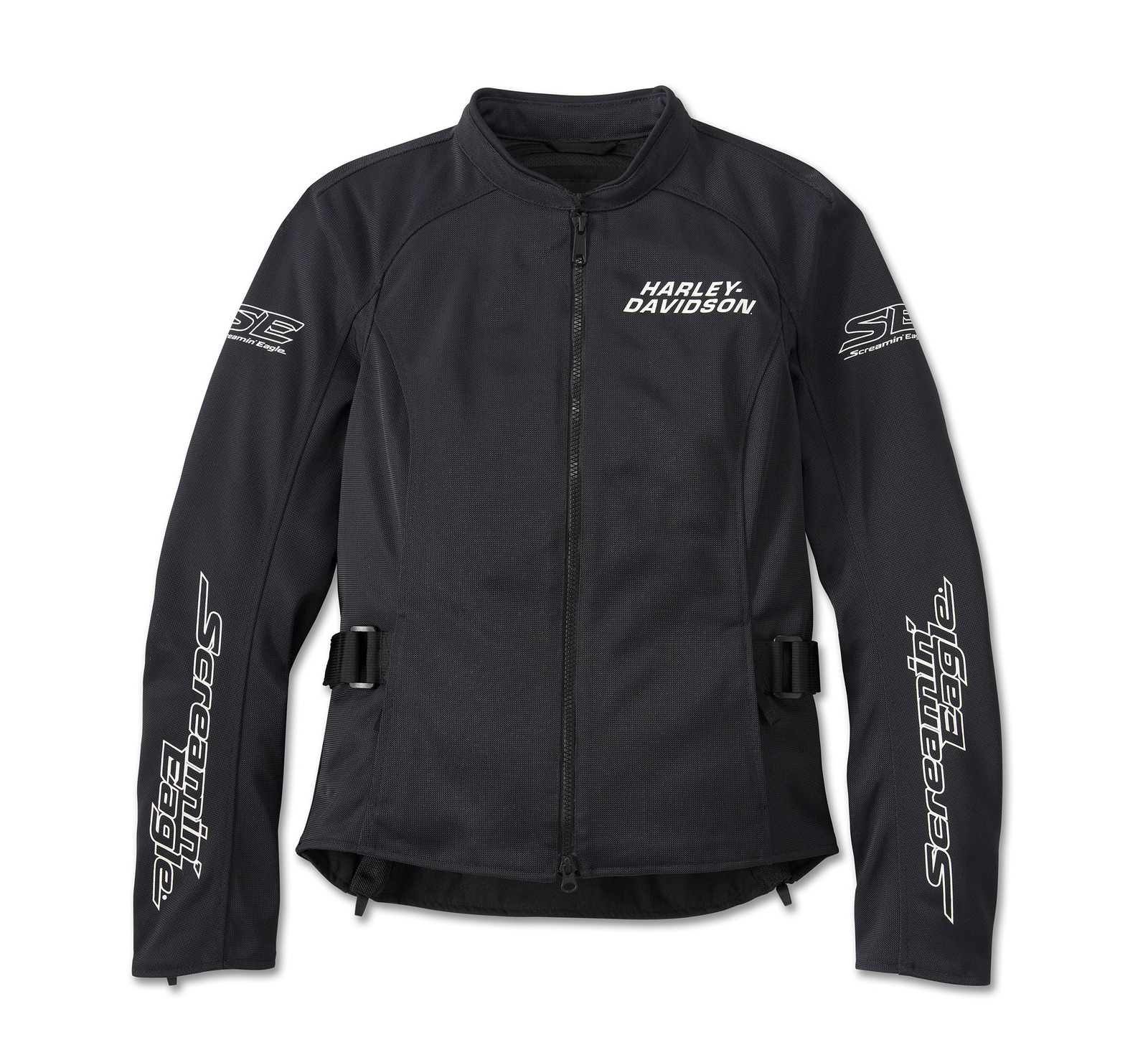 Womens Screamin Eagle Mesh Riding Jacket - Harley Black