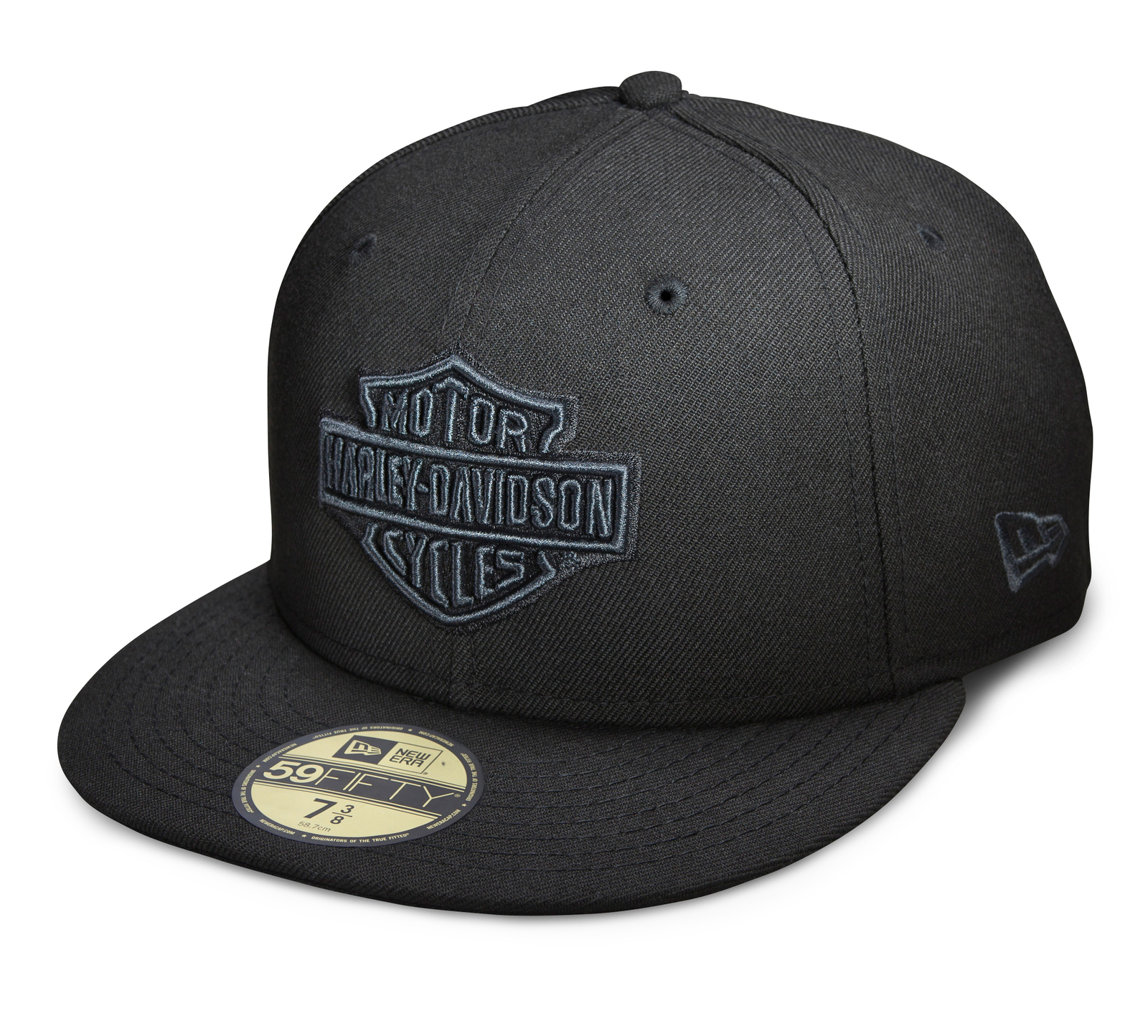 Tonal Bar & Shield Logo 59FIFTY Cap - Black